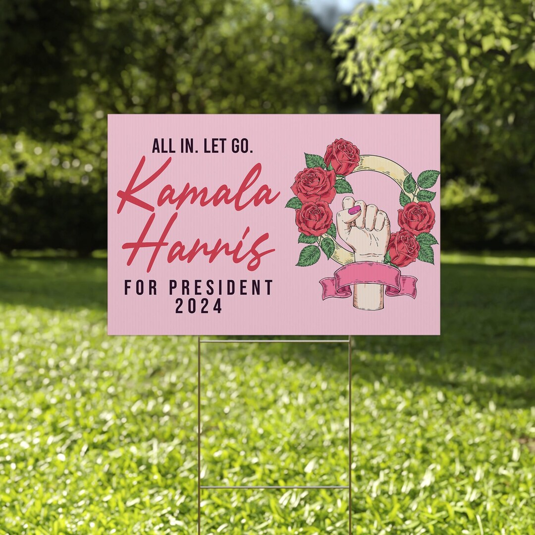 Harris Walz 2024 Yard Sign, Kamala Harris Lawn Sign, Harris for ...