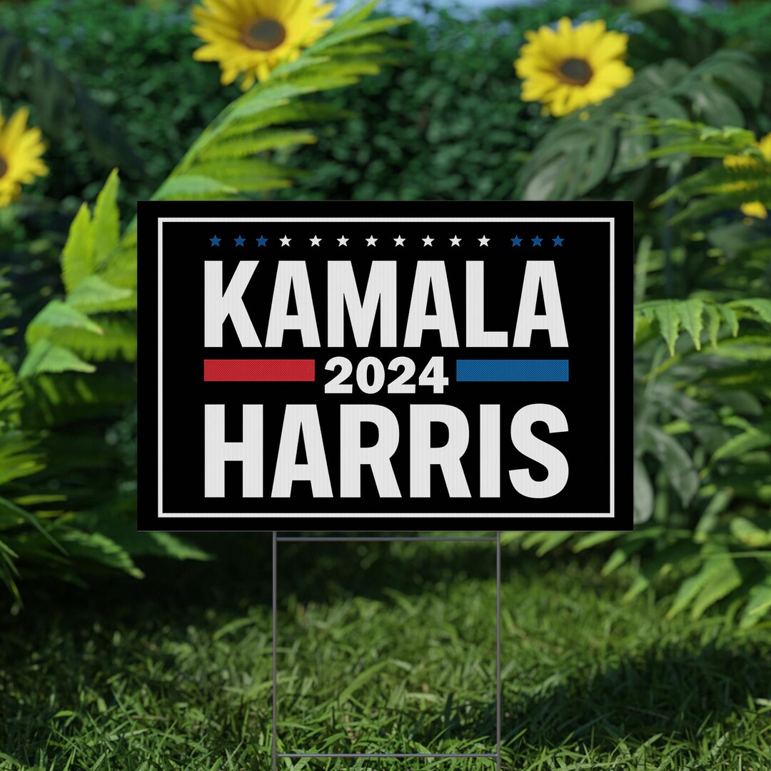 Kamala Harris 2024 Sign, Vote Blue Sign, Support Kamala Harris Sign ...