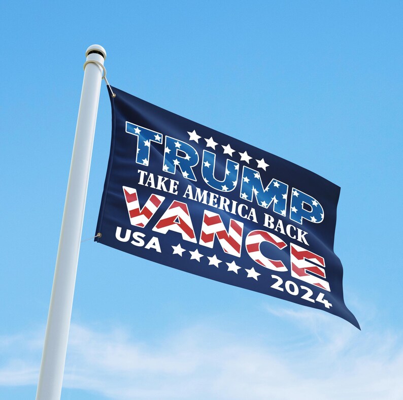 Trump Vance 2024 Flag, Republican Flag, Conservative Flag, Trump JD ...