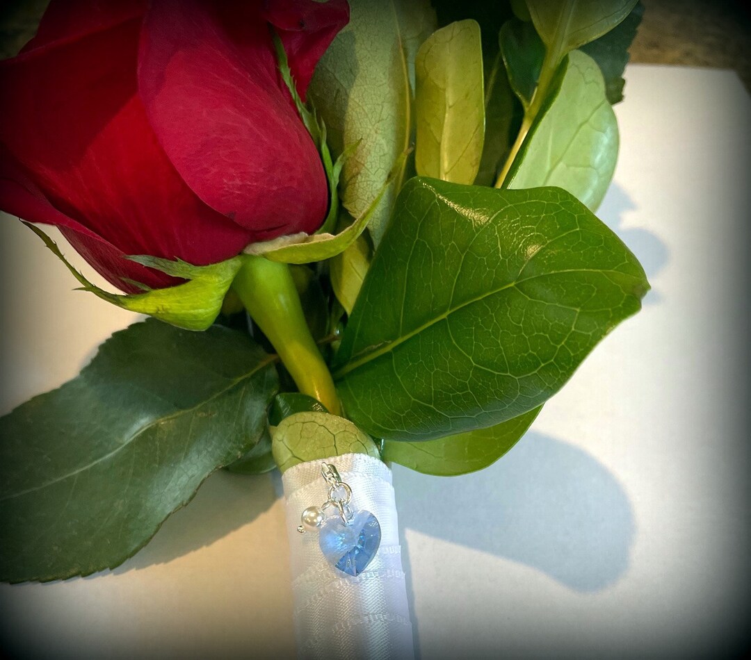 Something Blue for Bride, Bridal Gift From Mom, Bridal Charm Bouquet ...