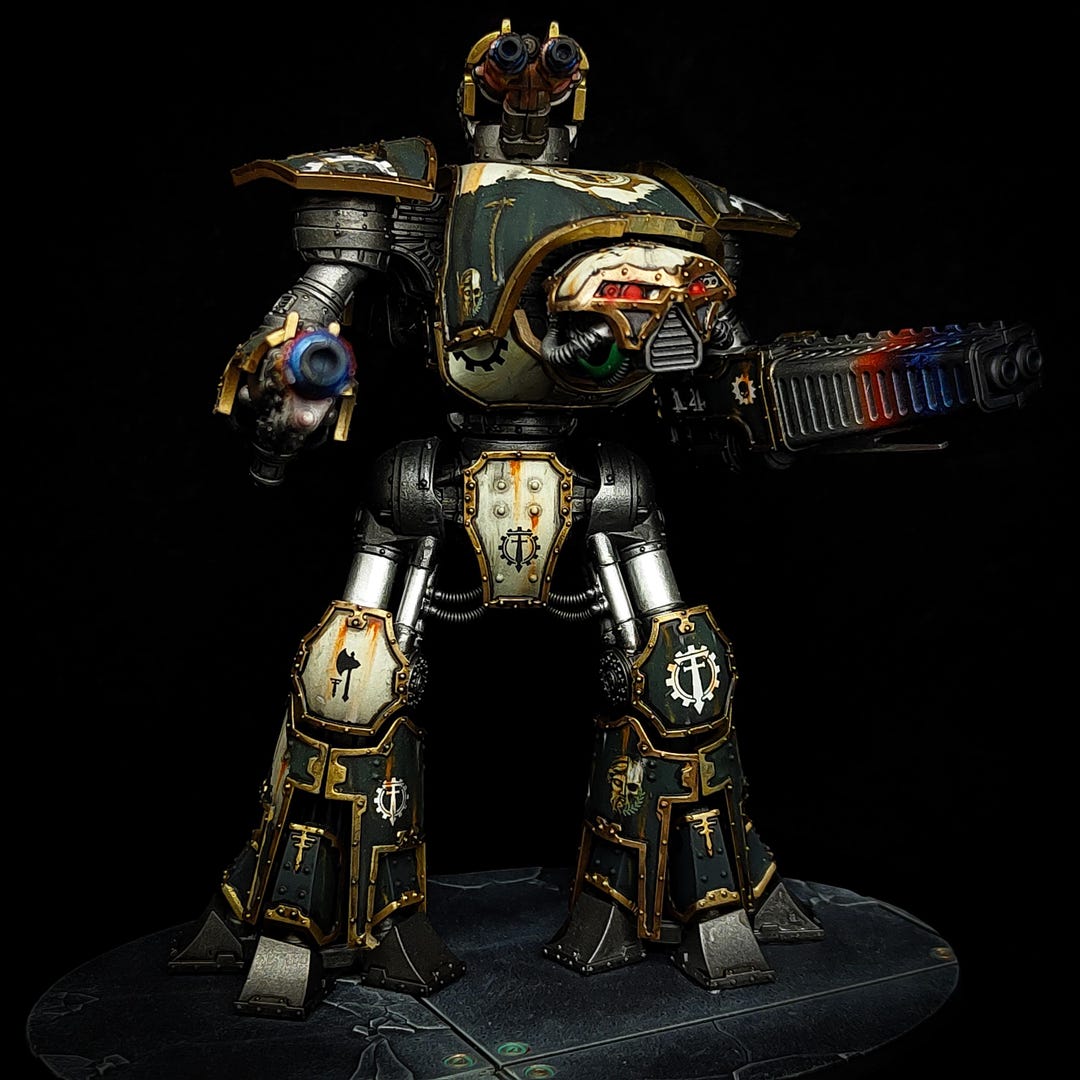 Painted Reaver Titan Legio Krytos AT18 Freehand Painting Commission ...