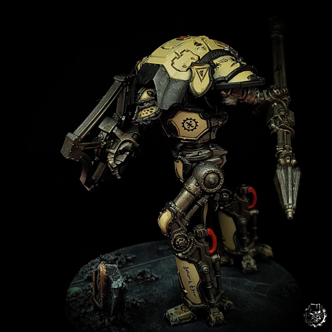 Painted Cerastus Knight Lancer Mallinax AT18 Freehand Painting ...