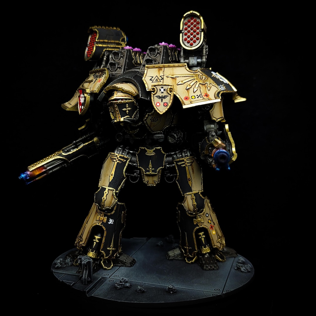 Painted Warlord Titan Miniature: Legio Vulturum, Freehand Commission - Etsy