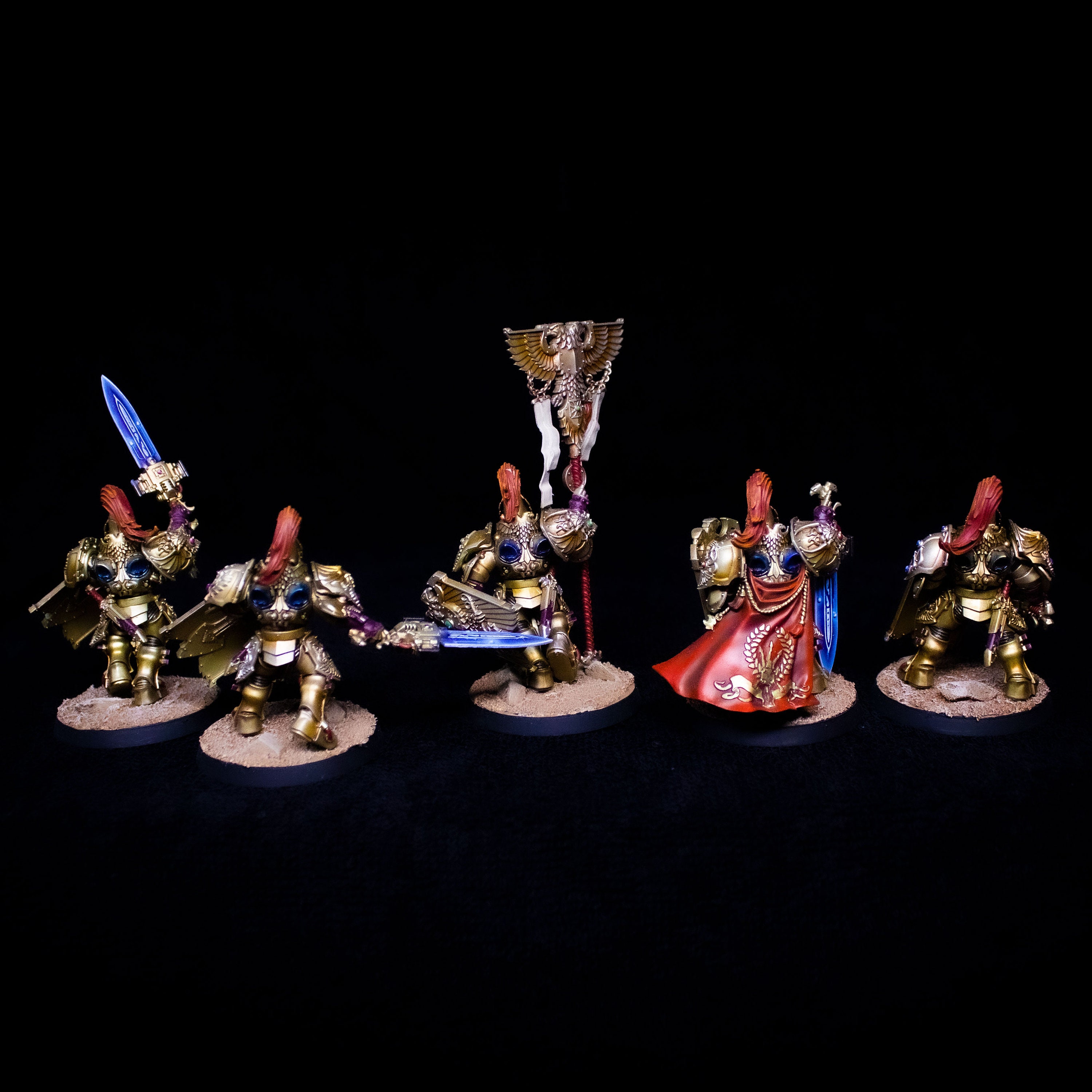 Painted Adeptus Custodes Guard Squad Painting Commission Services ...