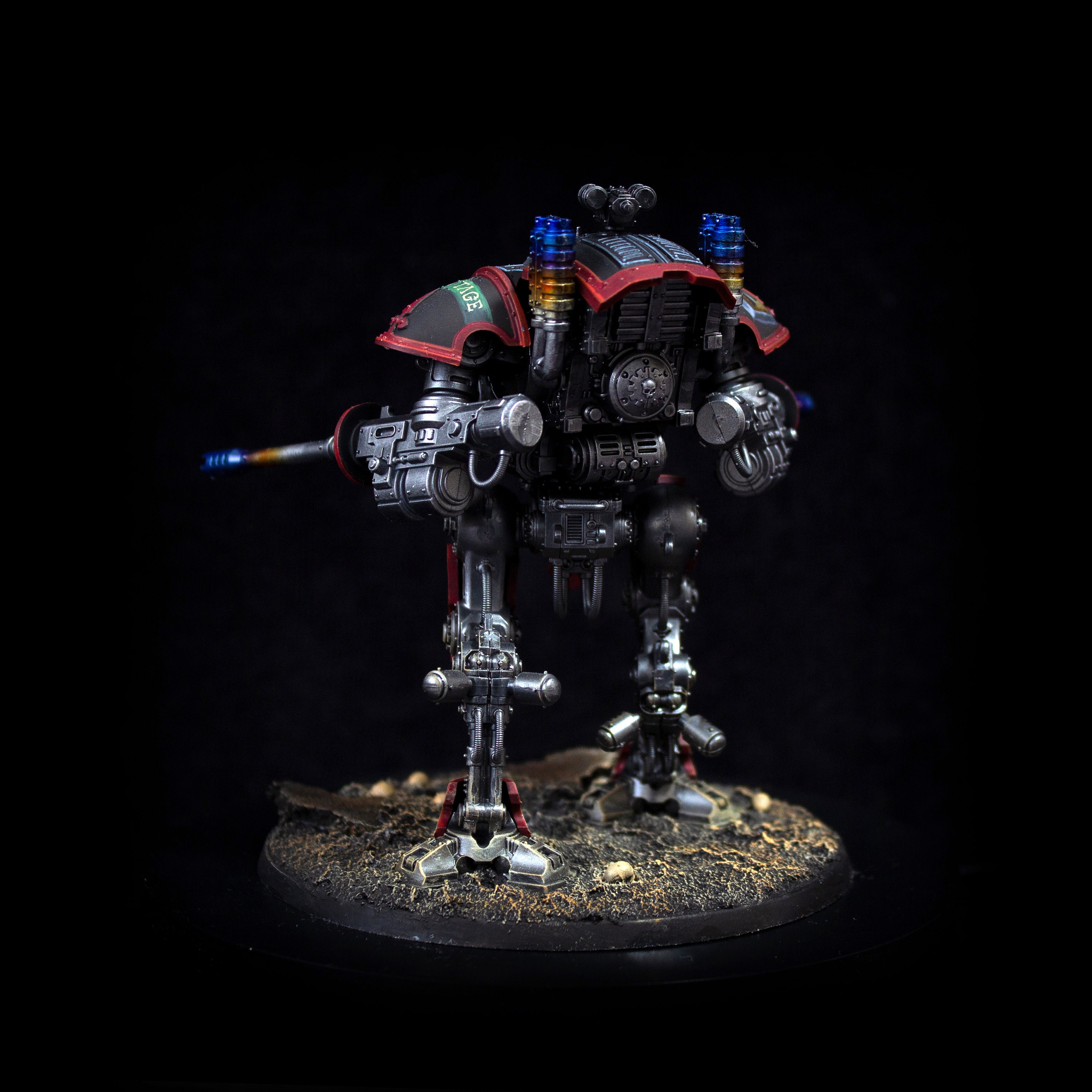 Armiger Helverine Raven Guard Imperial Knight Painting Commission ...