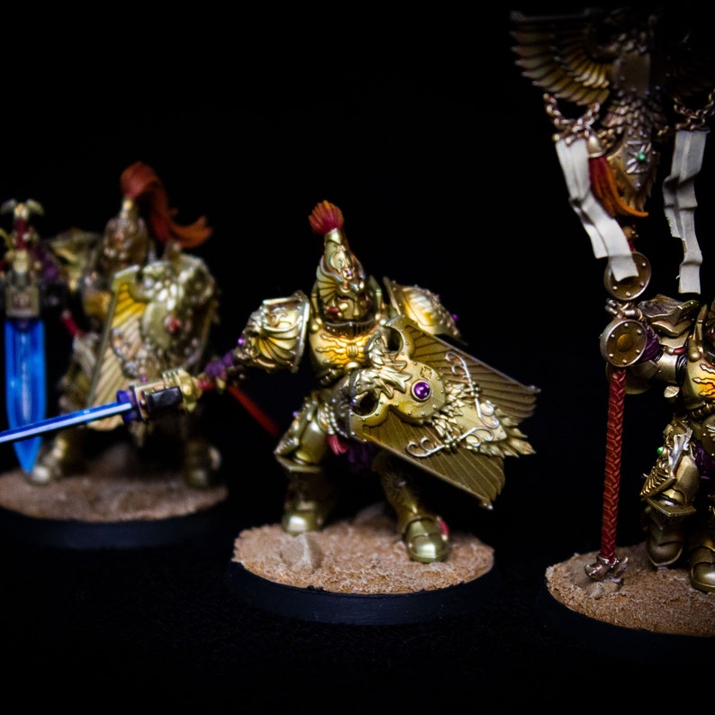 Painted Adeptus Custodes Guard Squad Painting Commission Services ...