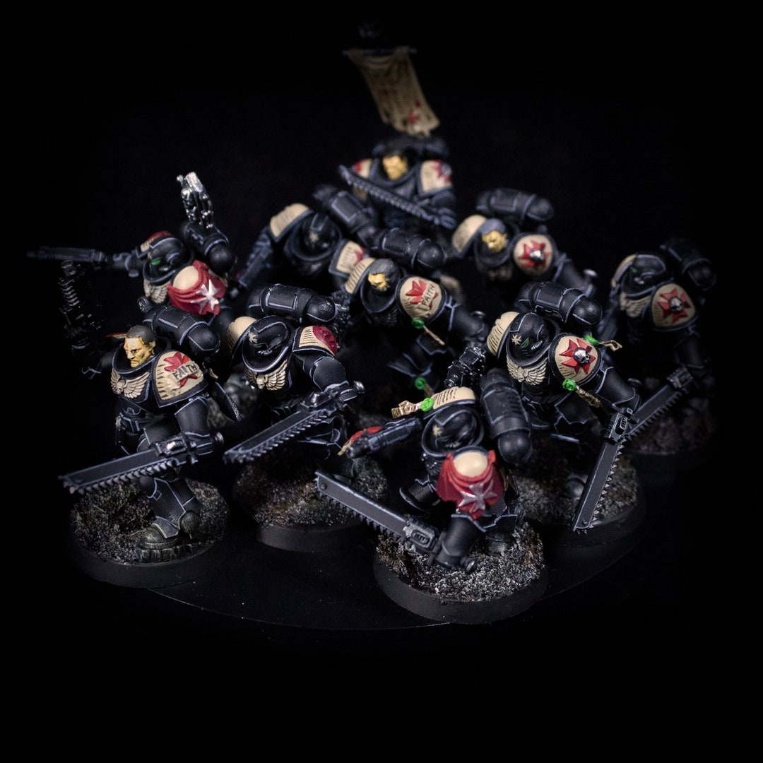 Painted Black Templars Intercessors. Painting Commission Services ...