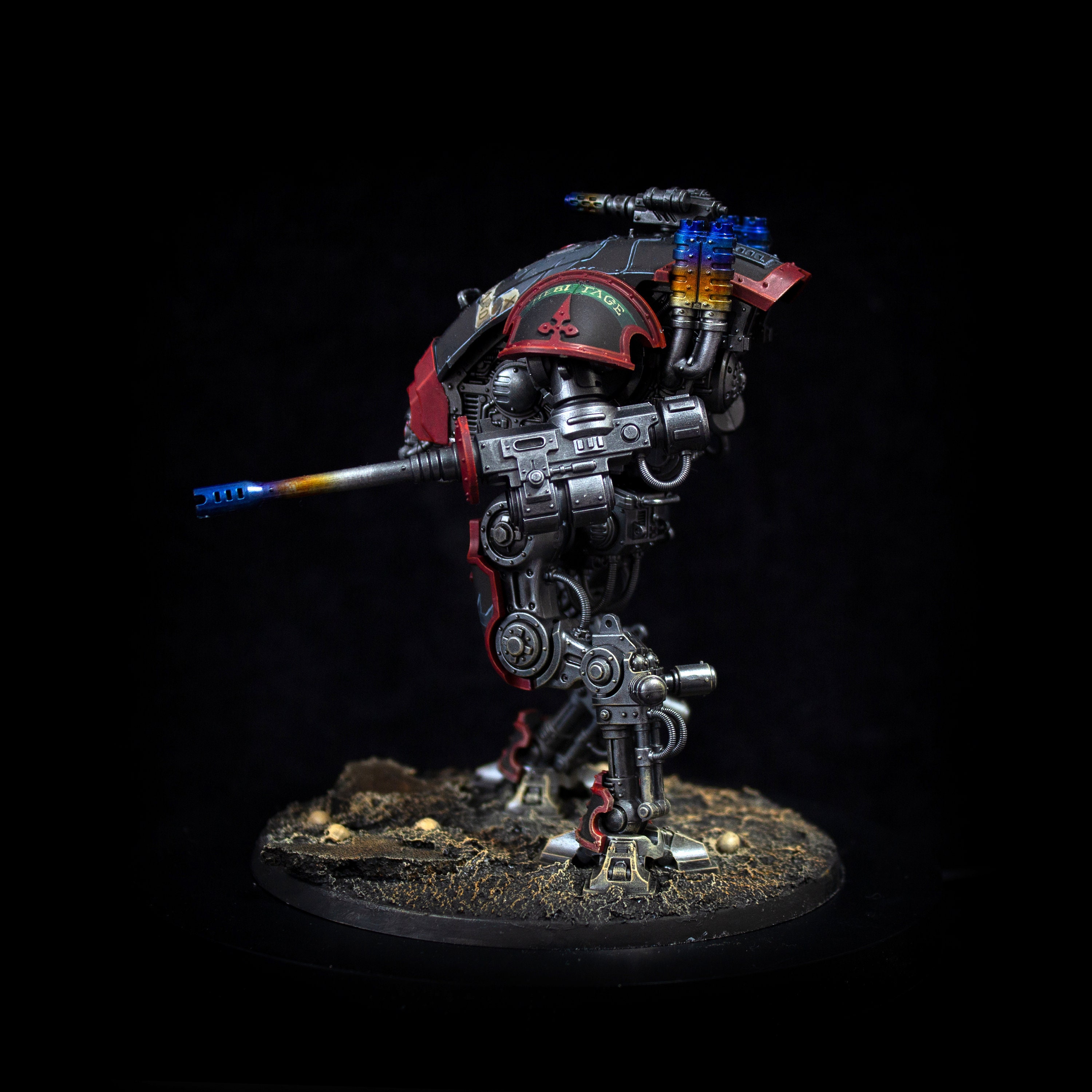 Armiger Helverine Raven Guard Imperial Knight Painting Commission ...