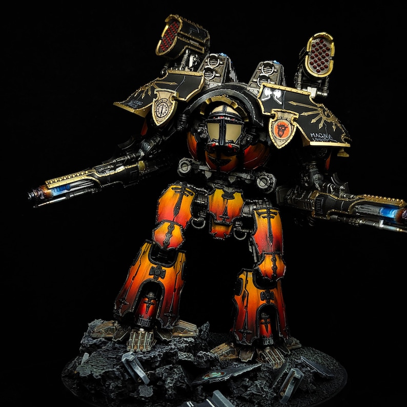 Painted Warlord Titan Legio Magna AT18 Freehand Painting Commission ...