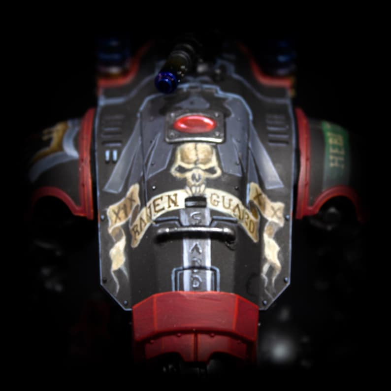 Armiger Helverine Raven Guard Imperial Knight Painting Commission ...