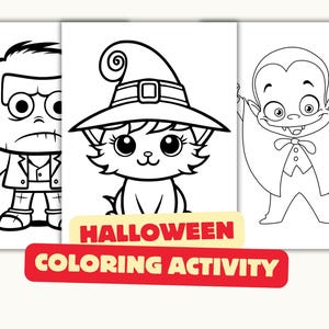 35 Pages Halloween Coloring | Halloween Holiday Printable Worksheets ...