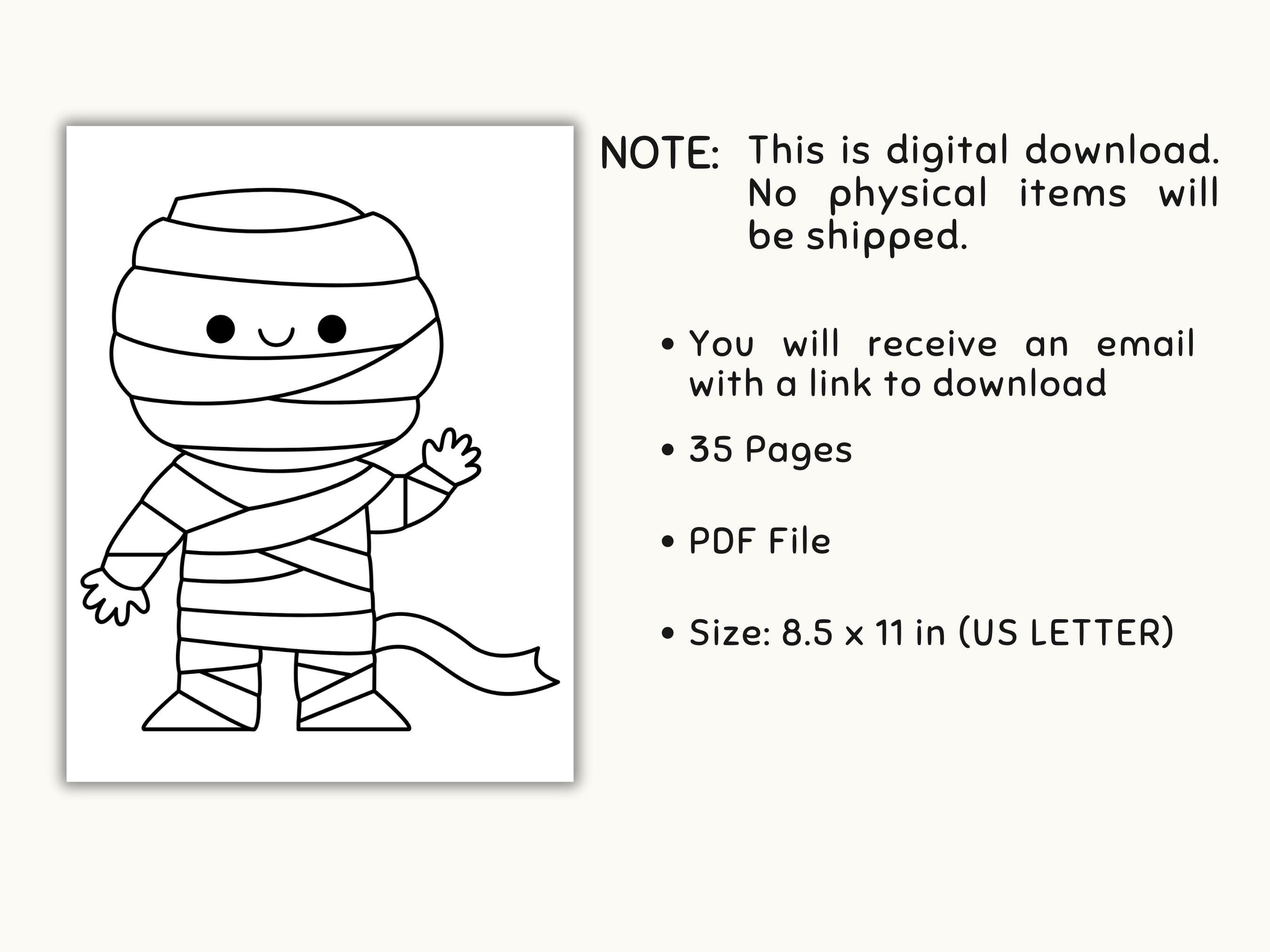 35 Pages Halloween Coloring | Halloween Holiday Printable Worksheets ...