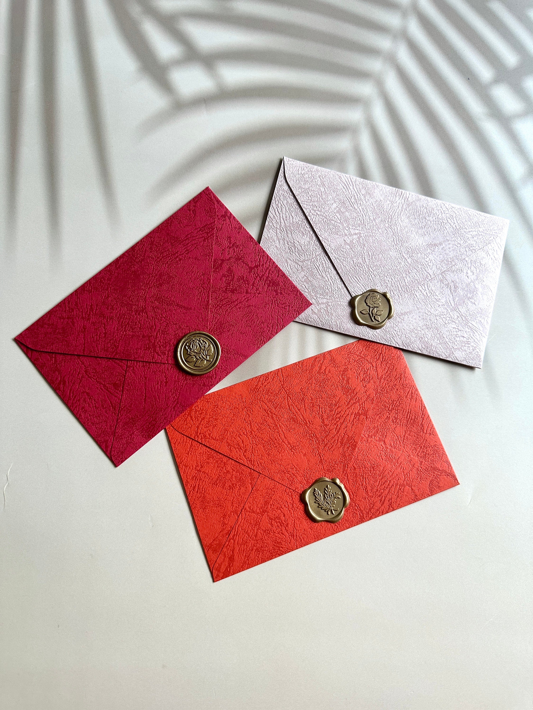 Vintage Envelopes C6 Textured Wedding Envelopes Aesthetic Wedding ...