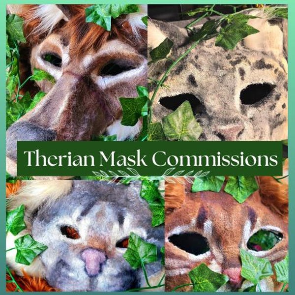 Therian masks - Etsy Portugal