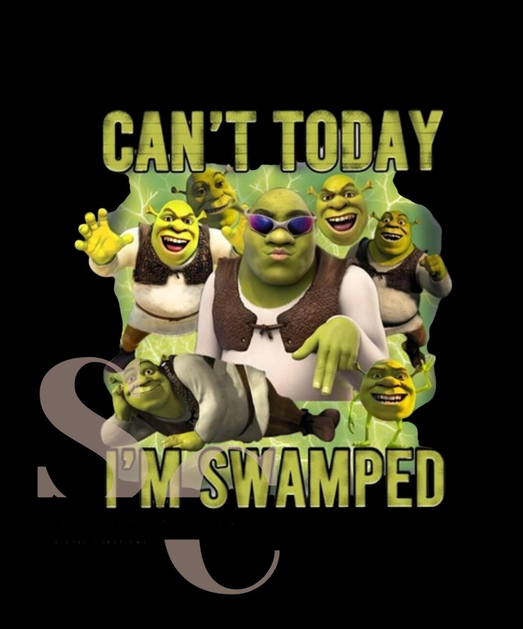 I’m Swamped PNG | Funny Ogre Meme PNG | Sublimation Design | Cup Wrap ...