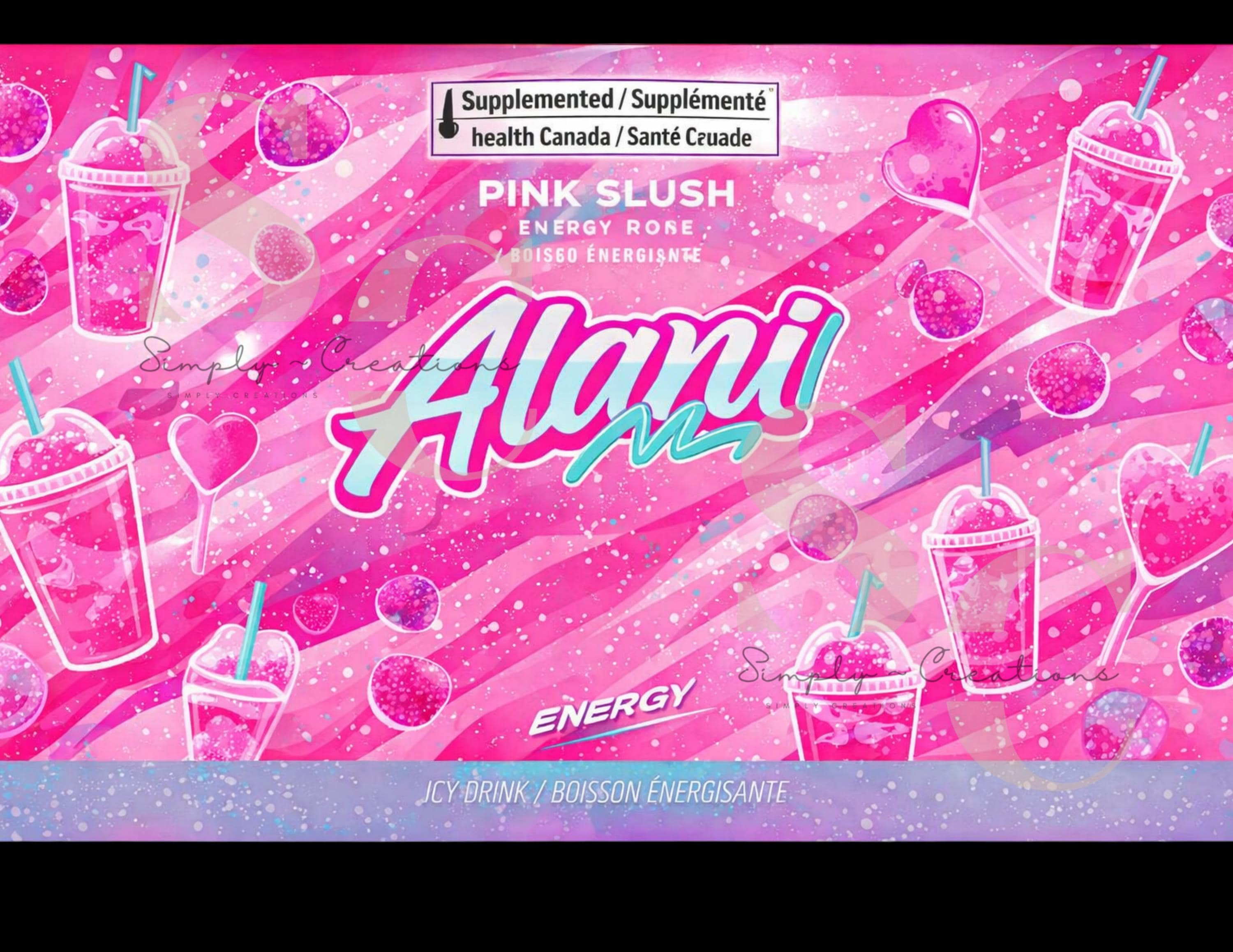 Alani Inspired Pink Slush PNG | Sublimation & DTF Design | Digital ...