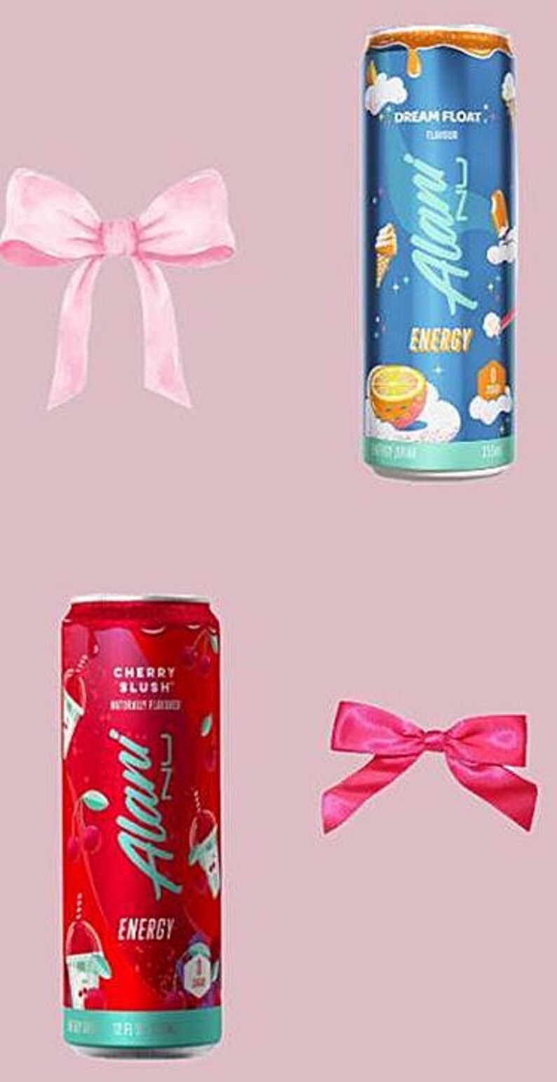 PNG Alani Energy Drink Can PNG | Bow Pattern, Sublimation Design ...