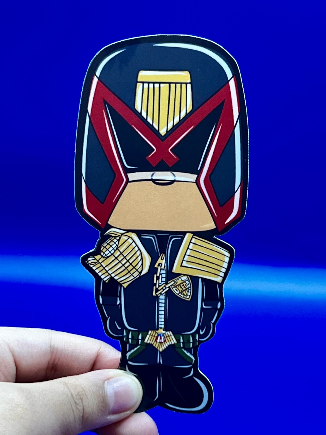 Judge Dredd Chibi Sticker 1 - Etsy
