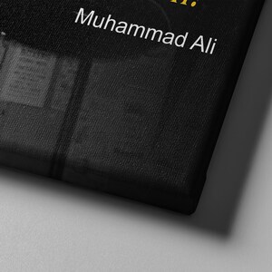 Muhammad Ali the Greatest Poster Quote Boxing Canvas Unique Design Wall ...
