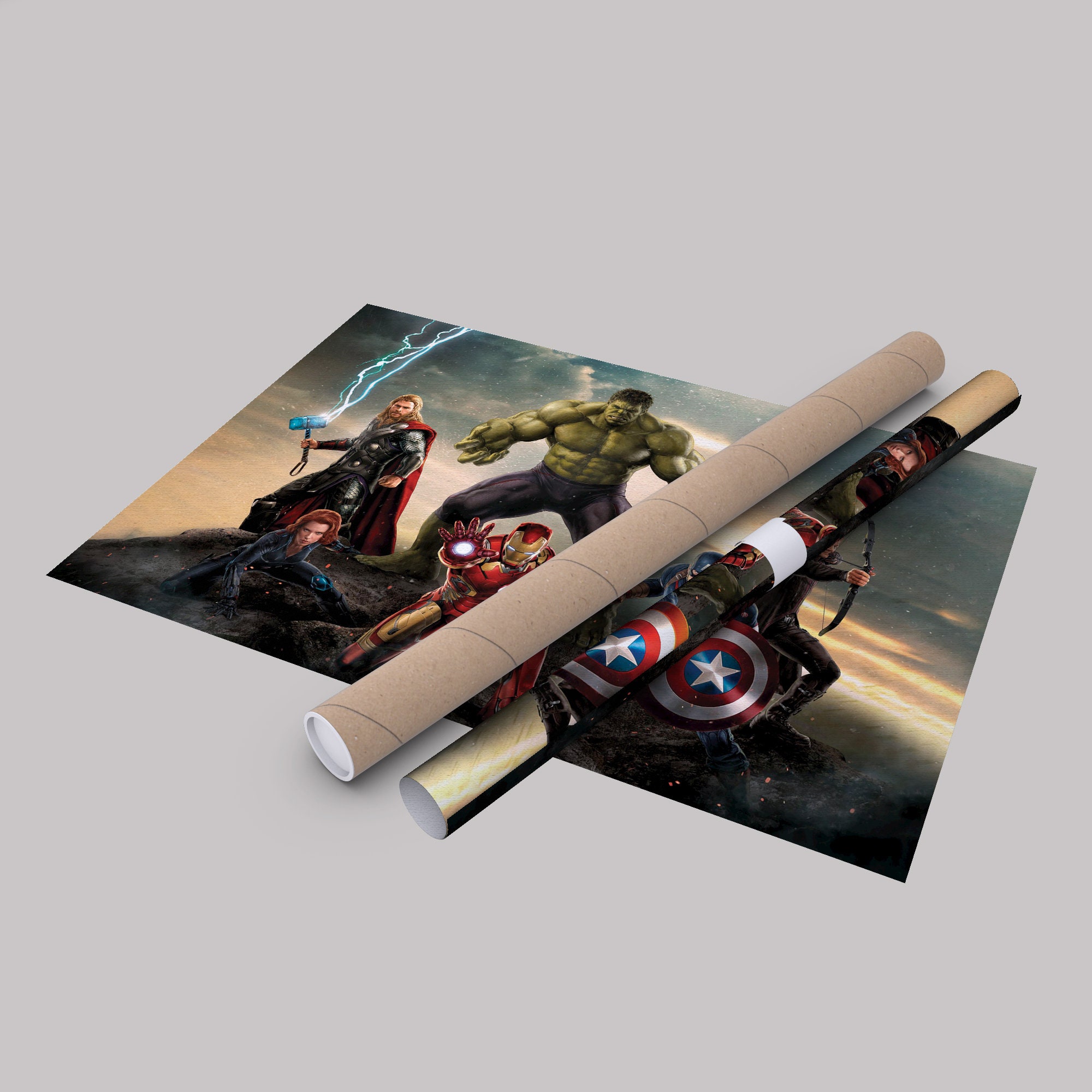 Marvel Superheroes Poster Comics Canvas Unique Design Wall Art Print ...