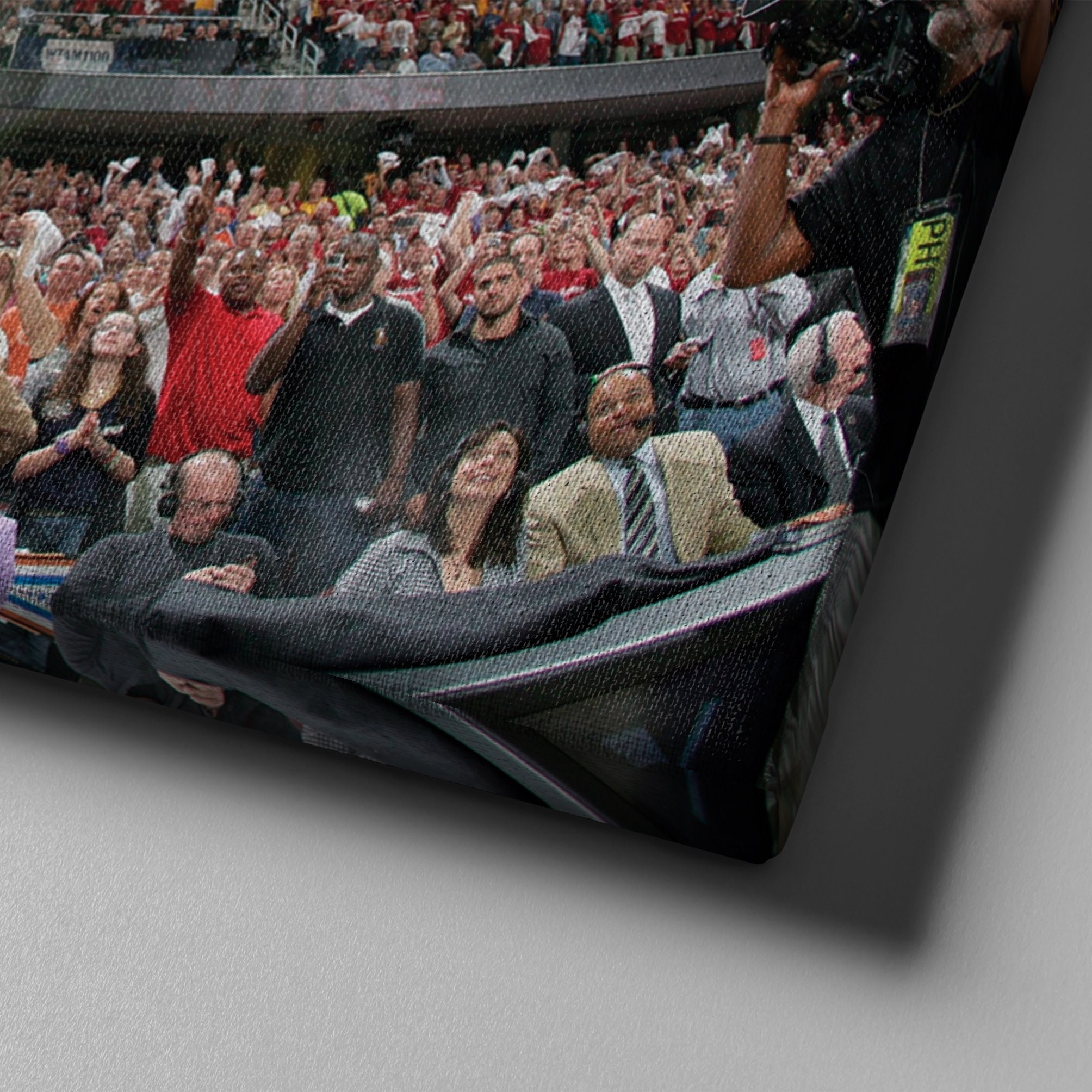 Lebron James Facing Crowd Poster Cleveland Cavaliers Basketball Canvas ...
