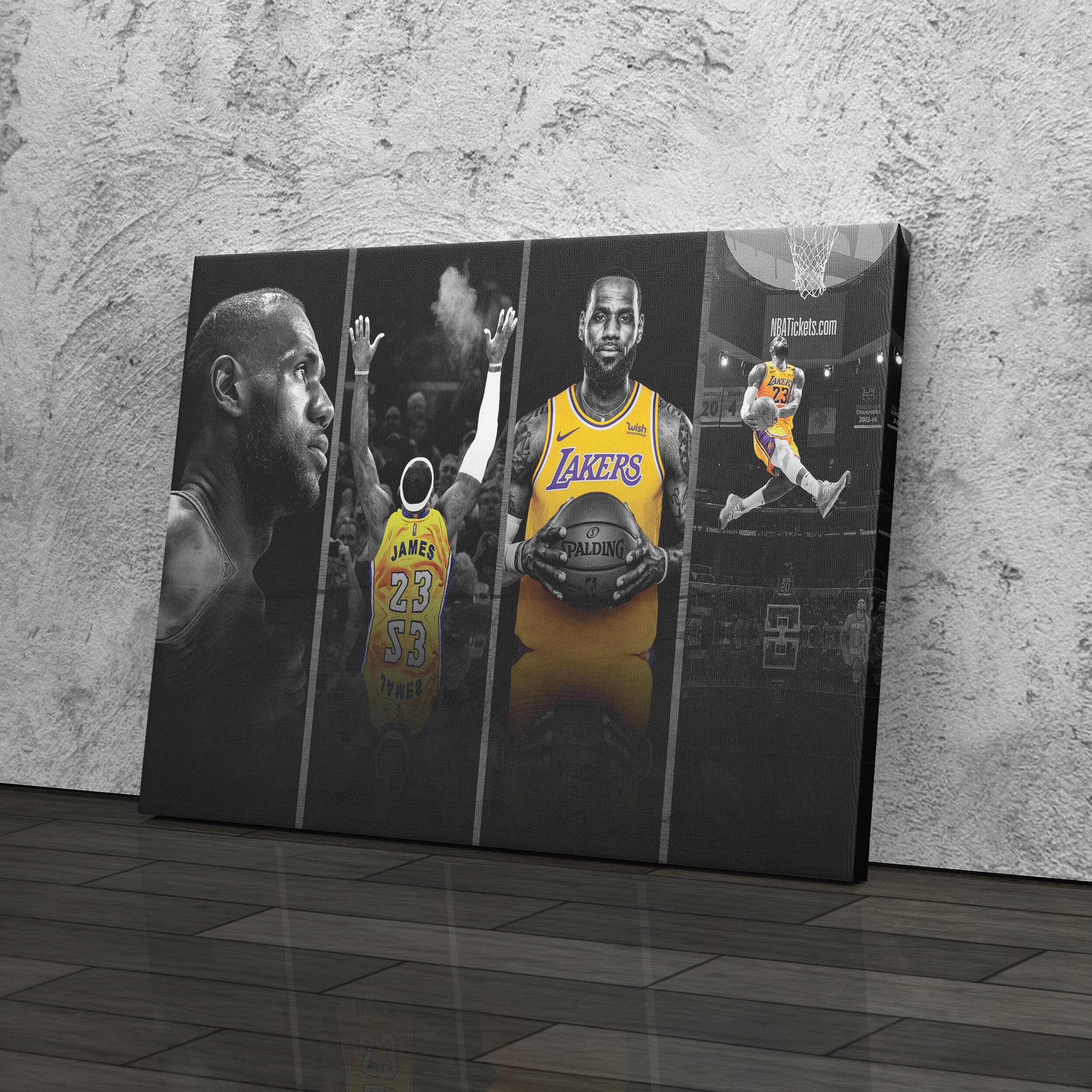 Lebron James Frames Poster Basketball Canvas Unique Design Wall Art ...