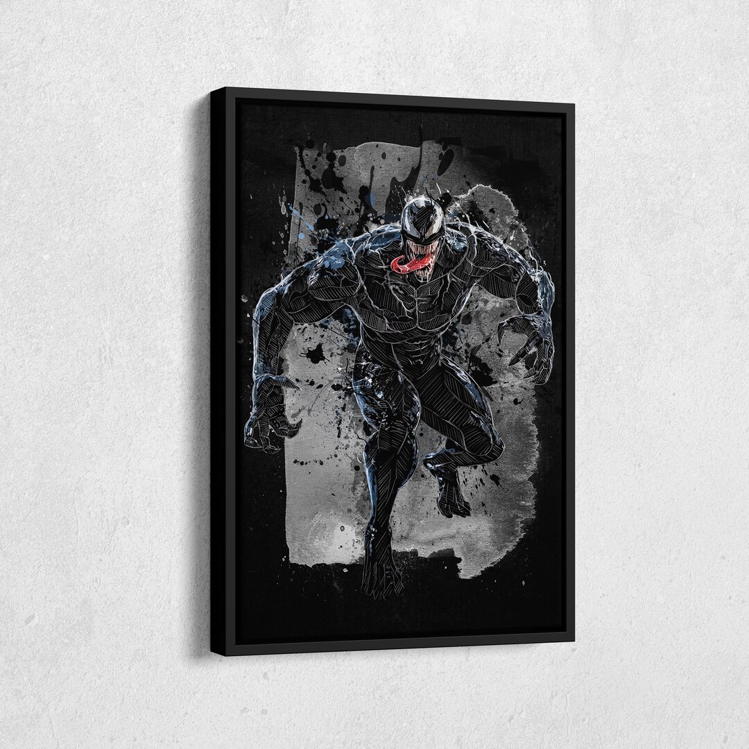 Venom Poster Marvel Comics Art Canvas Wall Art Print Home Decor Framed ...