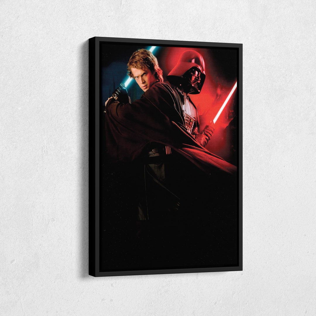 Darth Vader Anakin Skywalker Poster Two Souls Starwars Canvas Unique ...