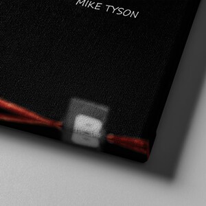 Iron Mike Tyson Quote Poster Boxing Canvas Unique Design Wall Art Print ...