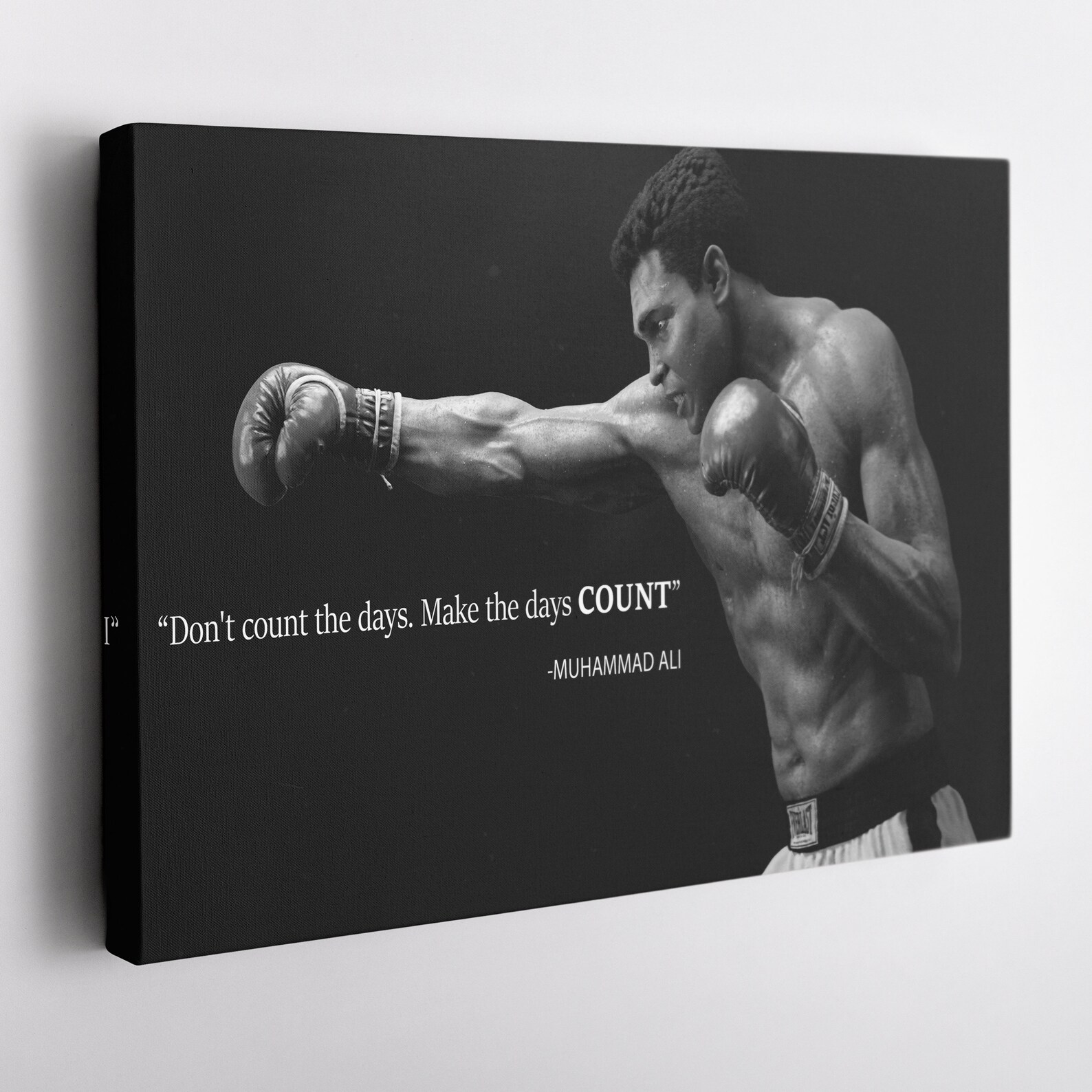 Muhammad Ali Quote Poster Black and Whte Boxing Legend Canvas Unique ...