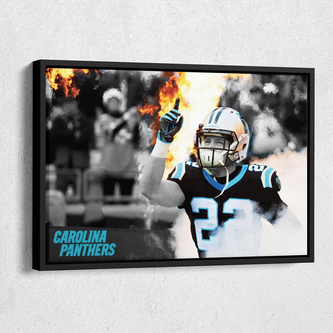 Christian Mccaffrey Poster Carolina Panthers Running Back Canvas Unique ...