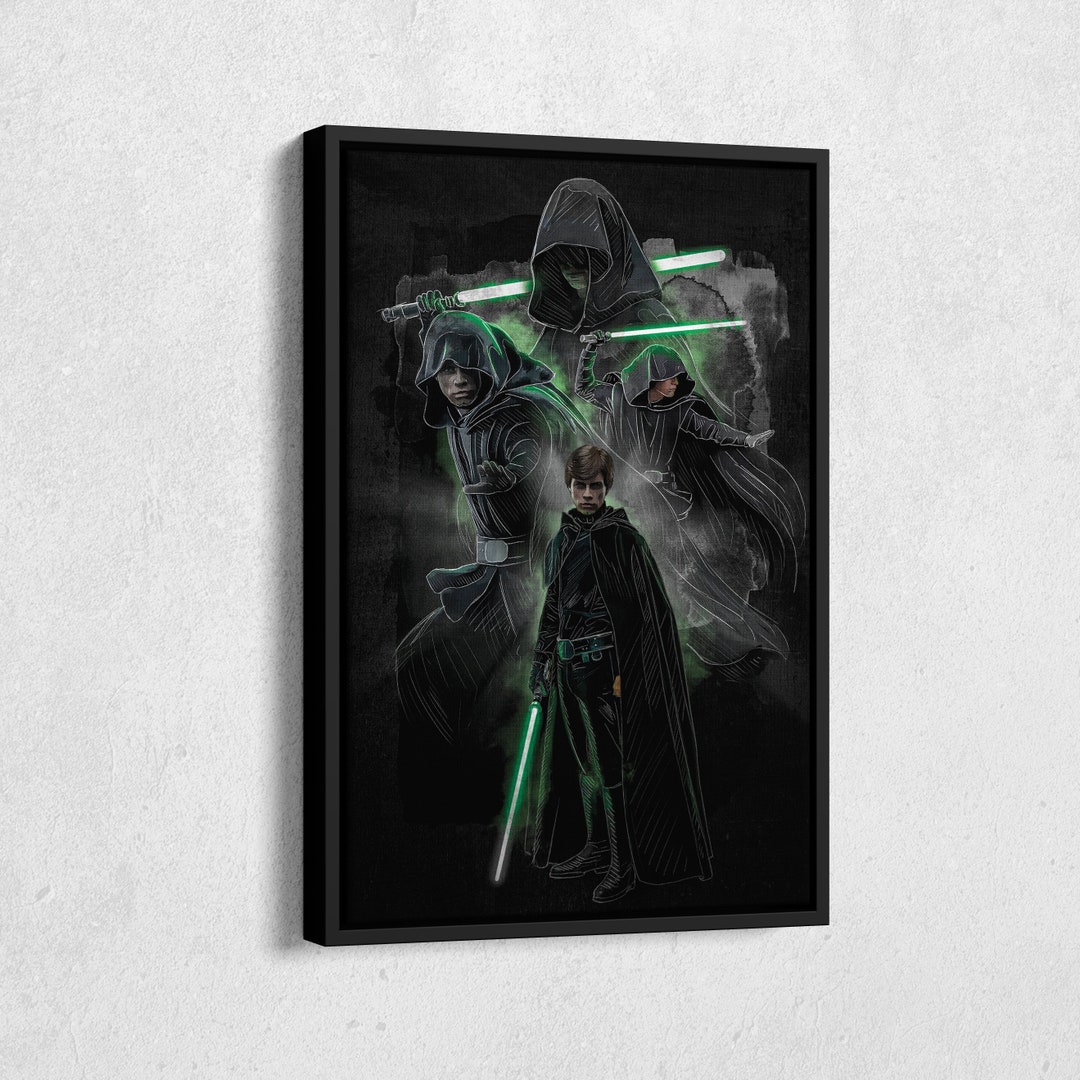 Luke Skywalker Poster Star Wars Art Canvas Wall Art Print Home Decor ...