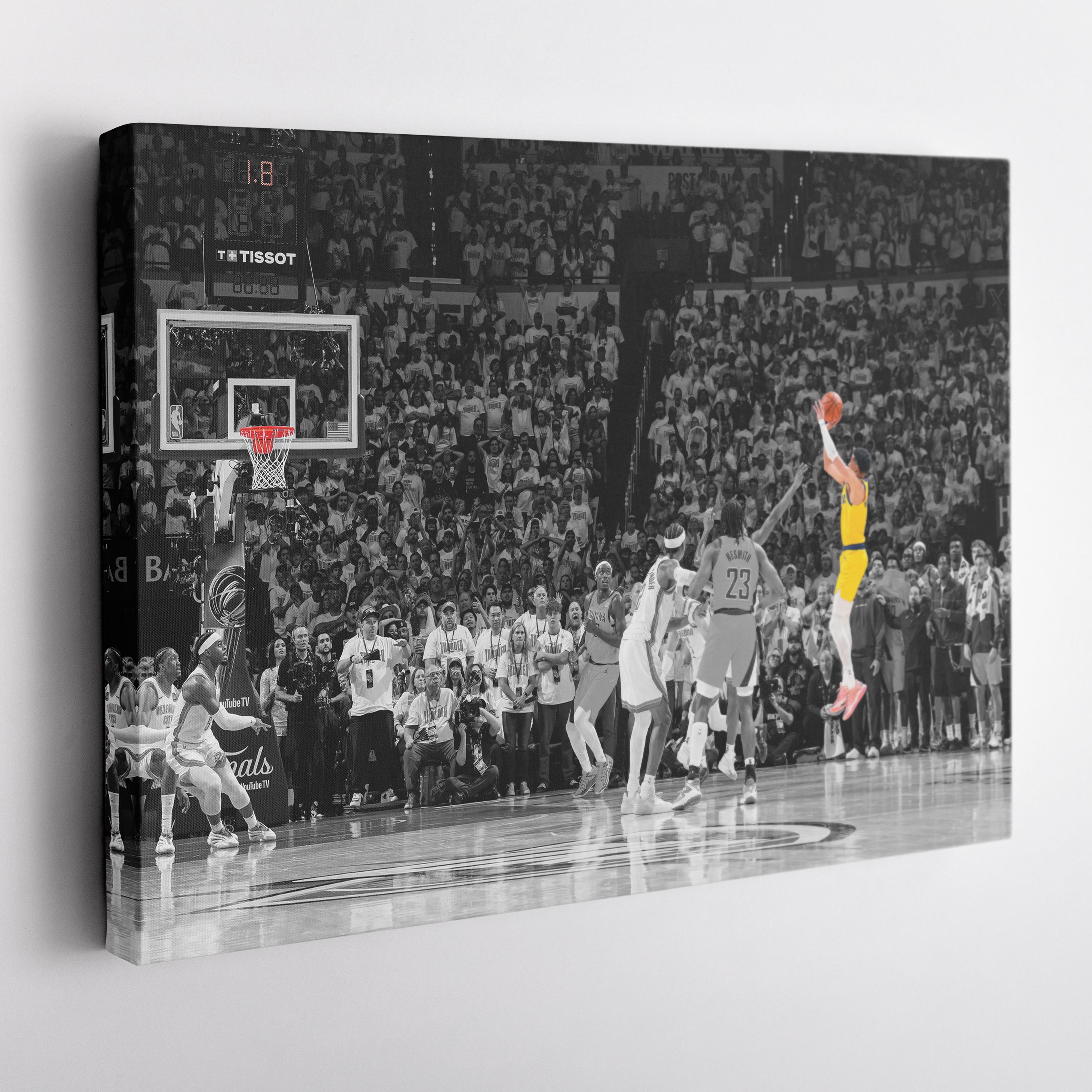 Tyrese Haliburton Buzzer-beater Vs. Thunder - Pacers Canvas Wall Art ...