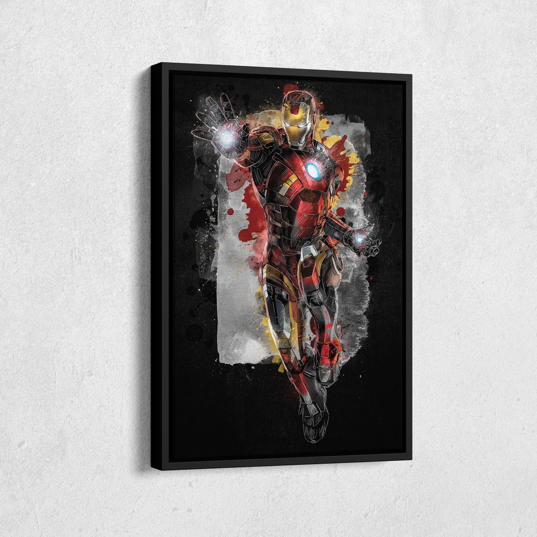 Iron Man Poster Marvel Comics Art Canvas Wall Art Print Home Decor ...