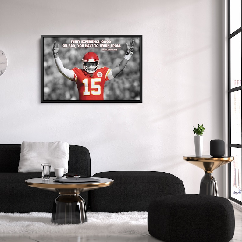 Patrick Mahomes Quote Poster Kansas City Chiefs Canvas Unique Design ...