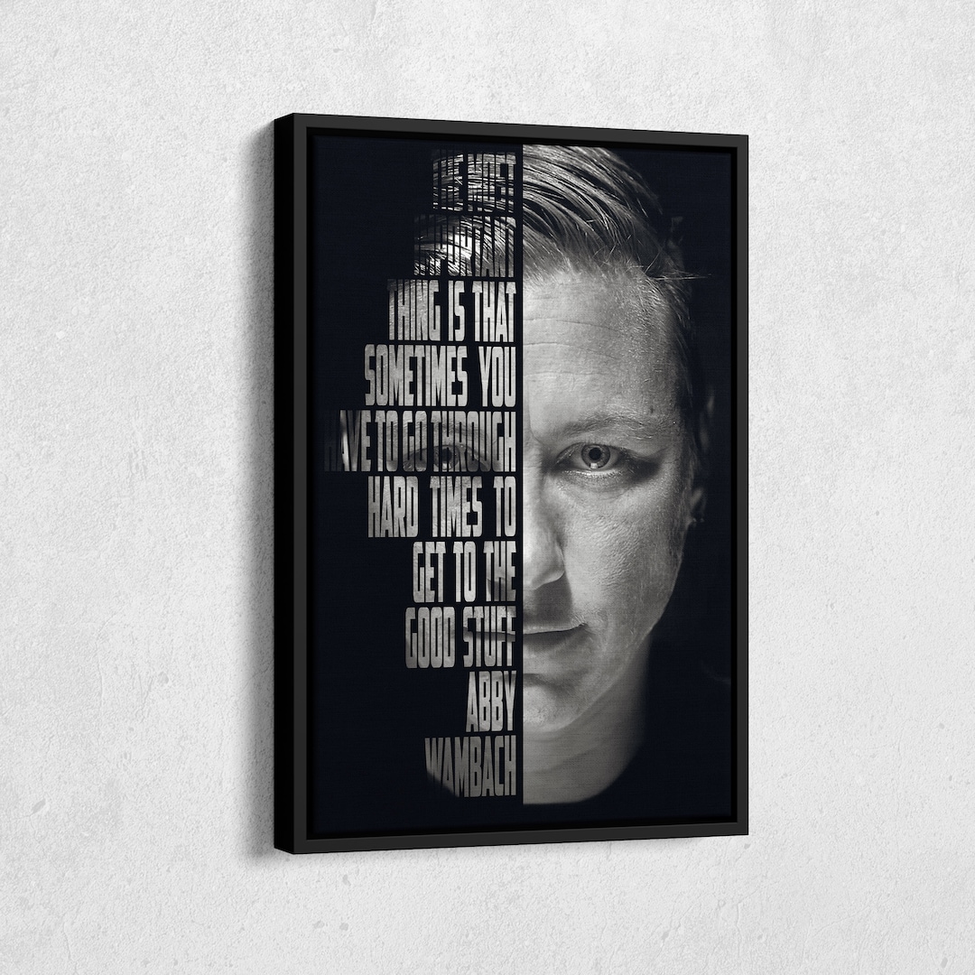 Abby Wambach Poster Quote Soccer Canvas Unique Design Wall Art Print ...