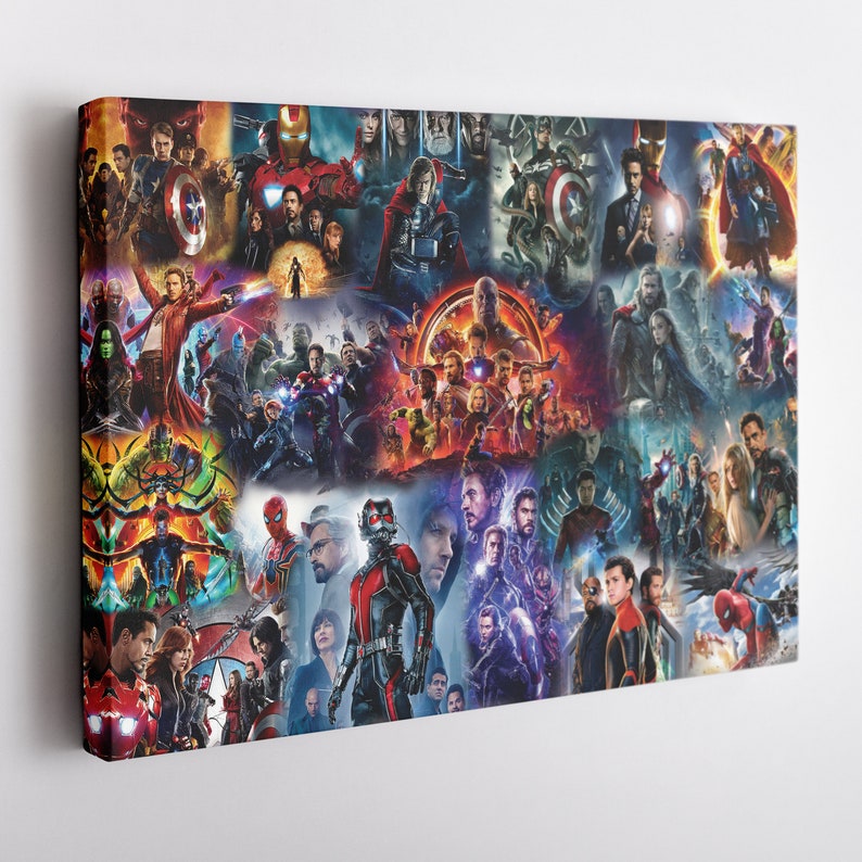 Marvel Movie Posters Marvel Comics Canvas Unique Design Wall Art Print ...