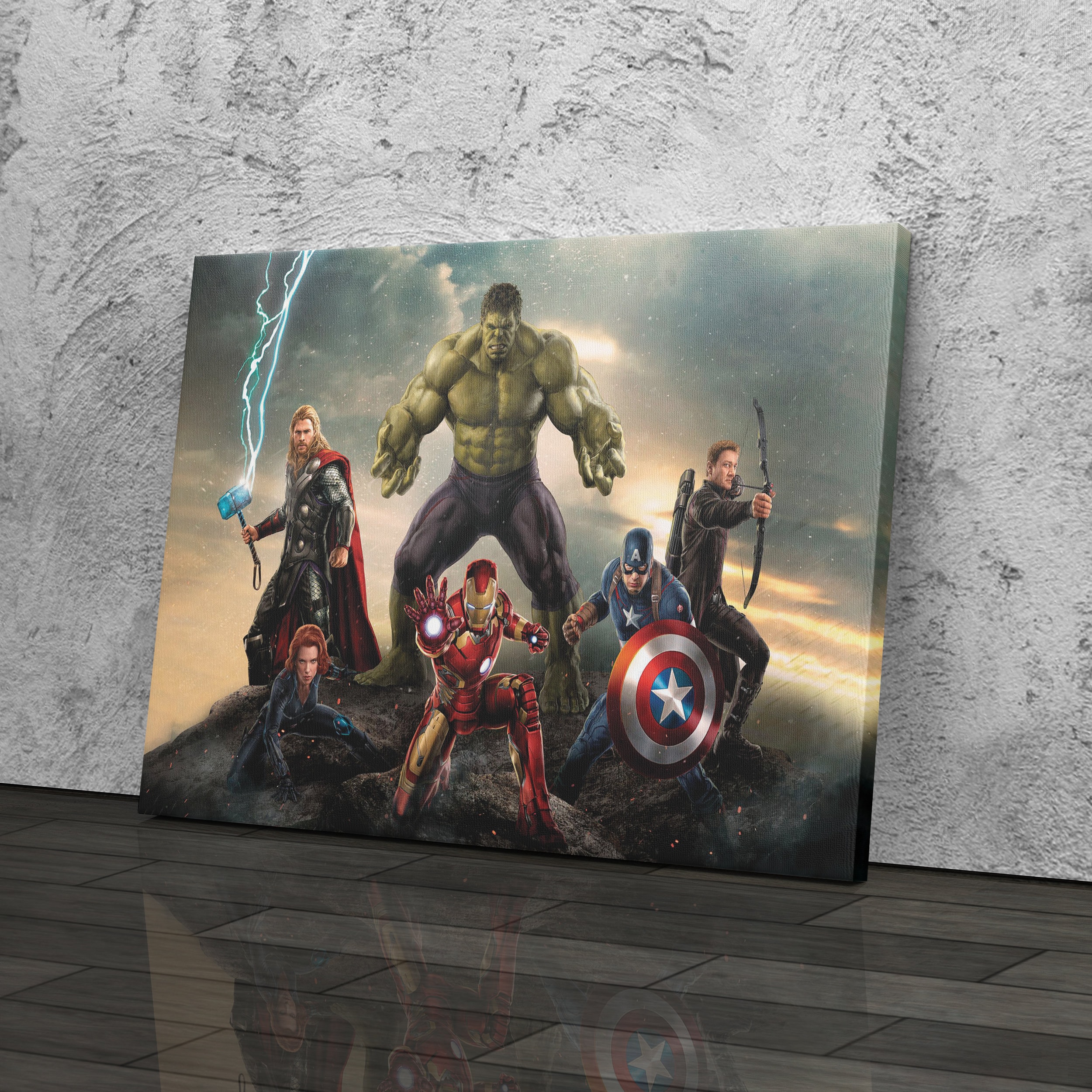 Marvel Superheroes Poster Comics Canvas Unique Design Wall Art Print ...