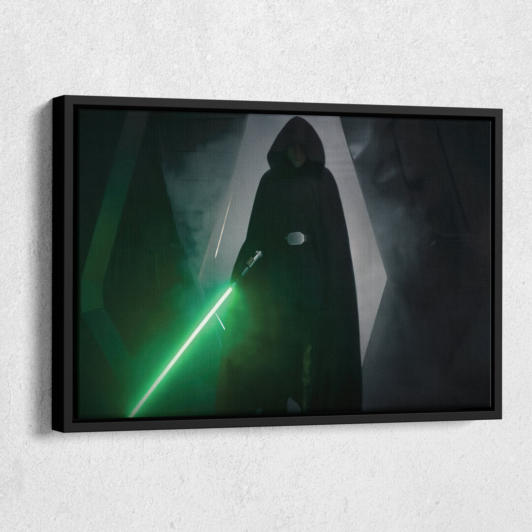 Luke Skywalker Cameo Poster the Mandalorian Movie Canvas Unique Design ...