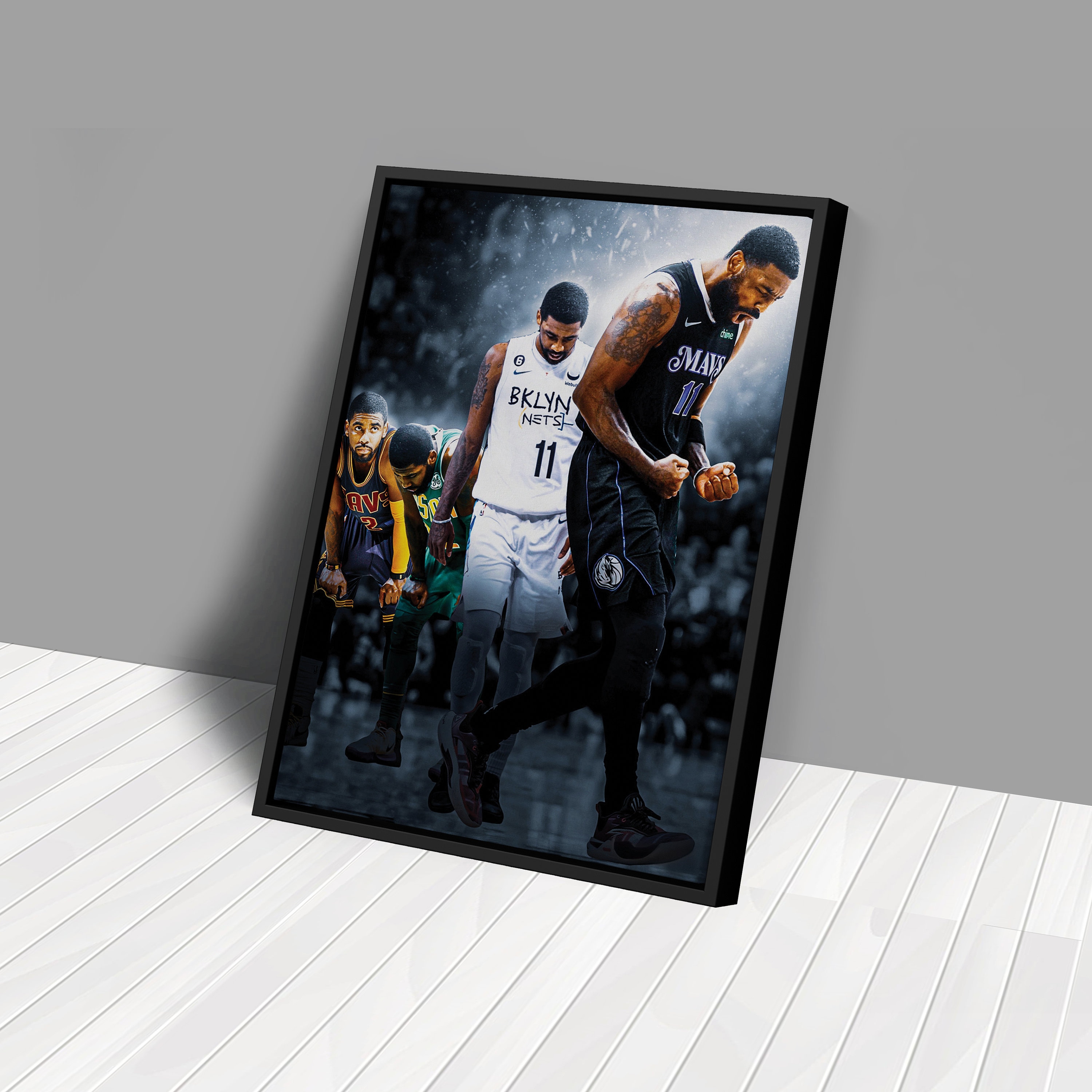 Kyrie Irving Career Evolution Canvas Wall Art Framed Poster Print Home ...