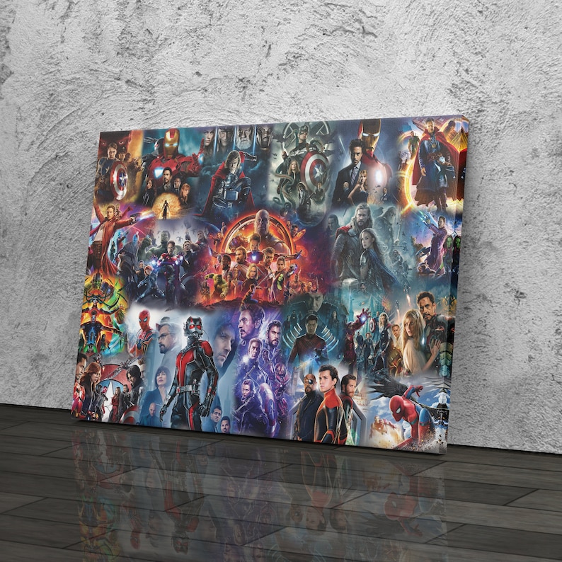 Marvel Movie Posters Marvel Comics Canvas Unique Design Wall Art Print ...