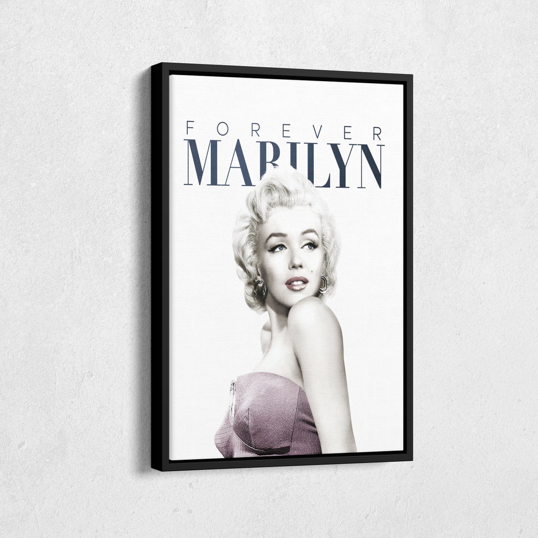 Marilyn Monroe Forever Poster Actress Model Canvas Unique Design Wall ...