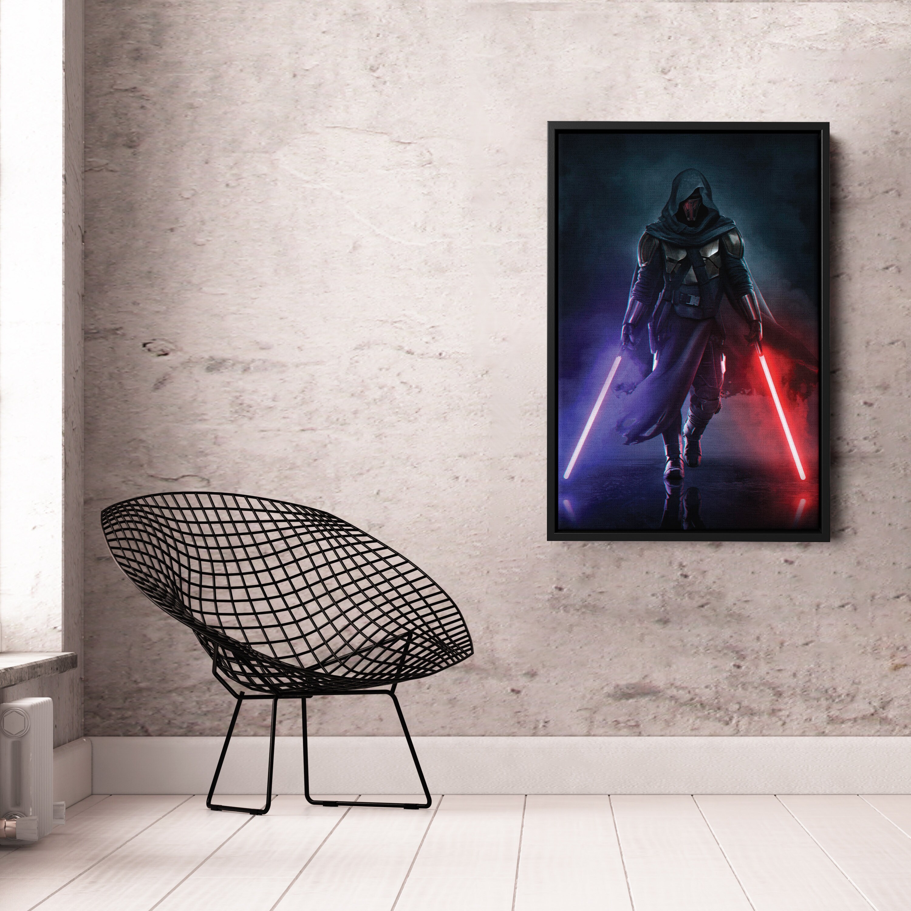 Darth Raven Lightsaber Poster Starwars Canvas Unique Design Wall Art ...