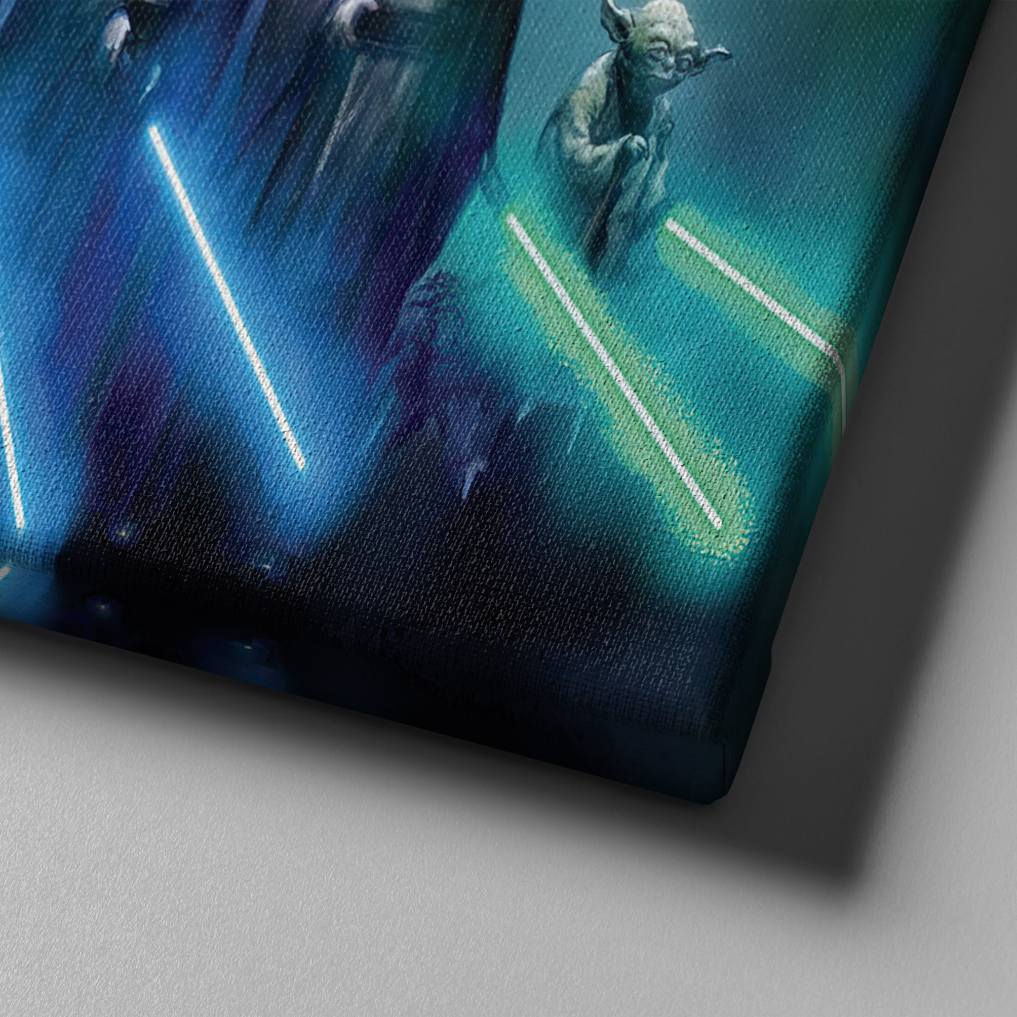 Star Wars Sith Jedi Masters Poster Canvas Unique Design Wall Art Print ...