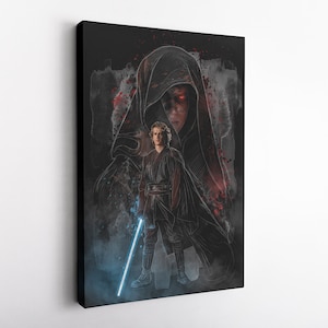 Anakin Skywalker Poster Star Wars Art Canvas Wall Art Print Home Decor ...