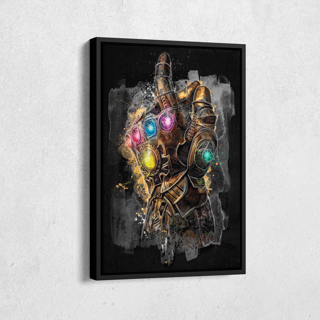 Infinity Gauntlet Poster Marvel Comics Art Canvas Wall Art Print Home ...