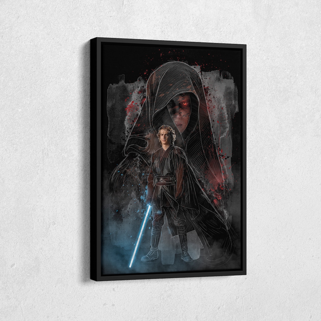 Anakin Skywalker Poster Star Wars Art Canvas Wall Art Print Home Decor ...