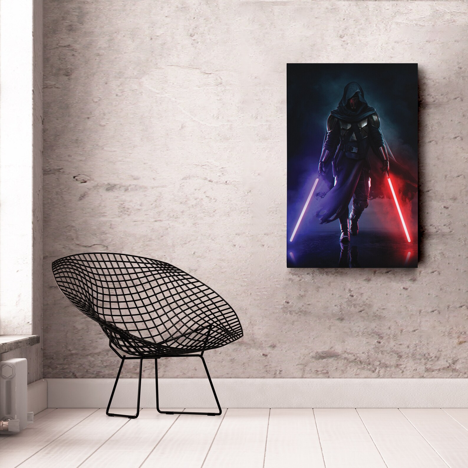 Darth Raven Lightsaber Poster Starwars Canvas Unique Design Wall Art ...
