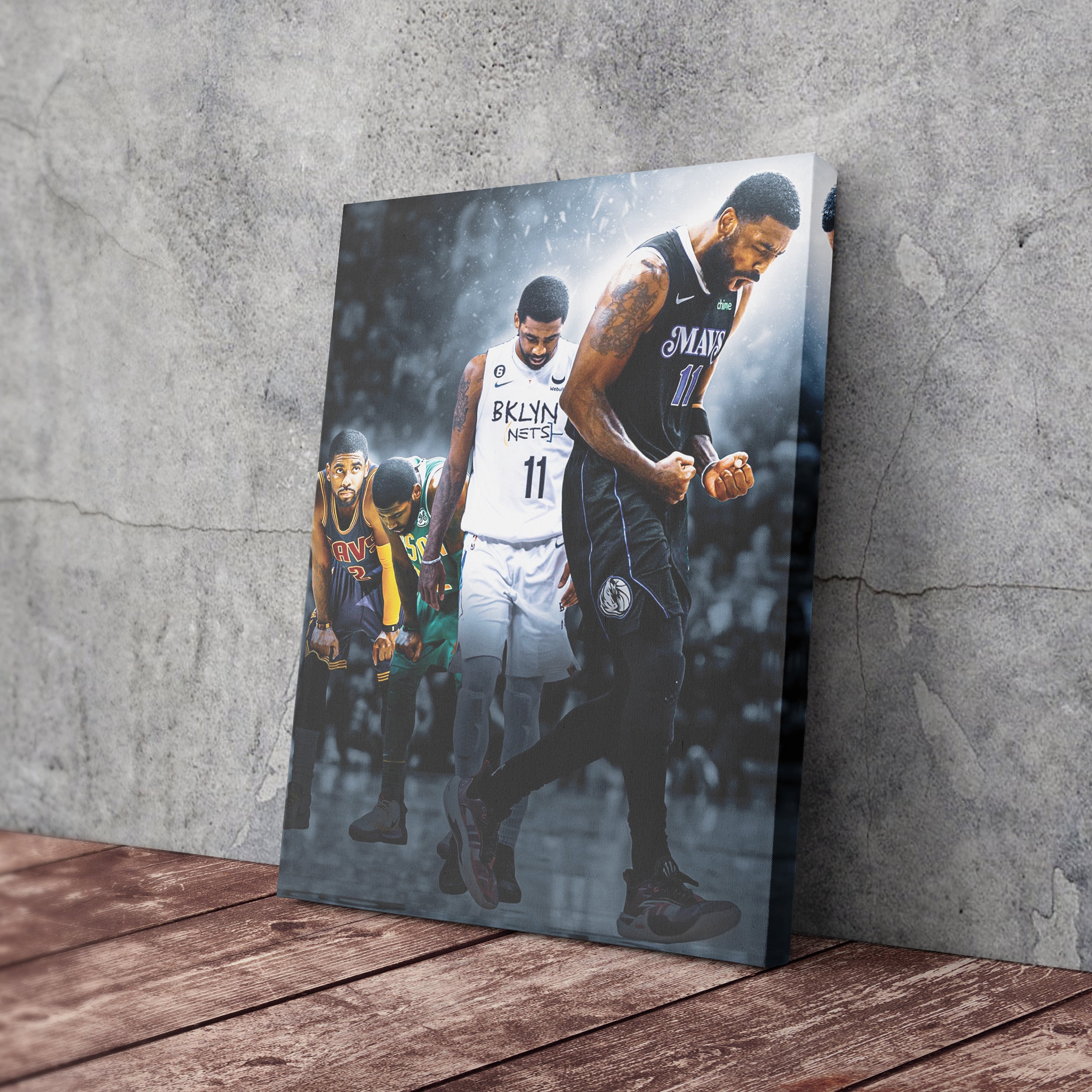 Kyrie Irving Career Evolution Canvas Wall Art Framed Poster Print Home ...