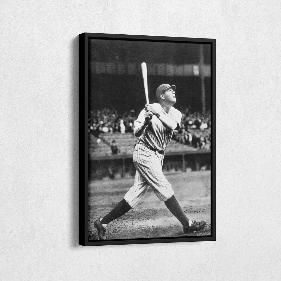 Babe Ruth Poster New York Yankees Canvas Unique Design Wall Art Print ...